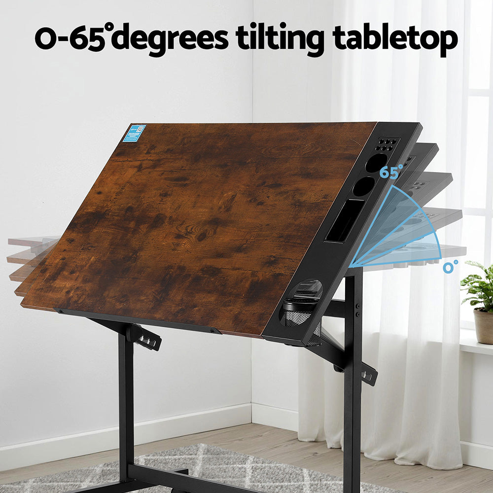 Artiss Drafting Table Drawing Desk Art Desk Multi-Functional Craft Dra ...