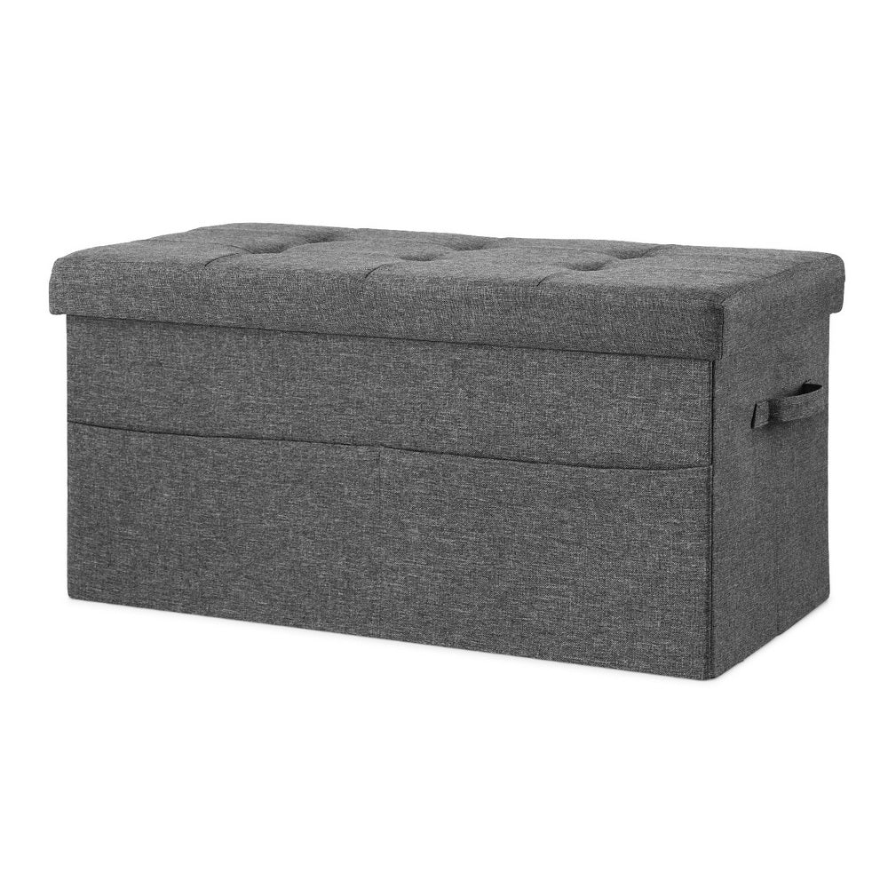 Artiss Storage Ottoman Foot Stool Rest Foldable - The Hippie House
