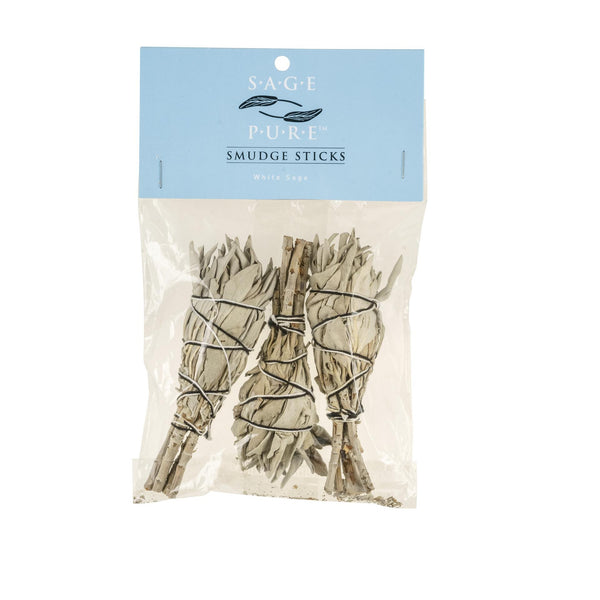 Mini White Sage Smudge Stick | Sage Pure | 3 Pack - The Hippie House