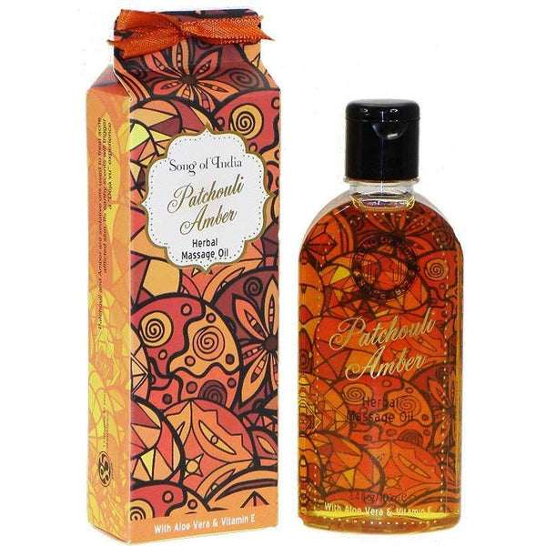 Patchouli Amber Herbal Massage Oil | Shop Now - The Hippie House