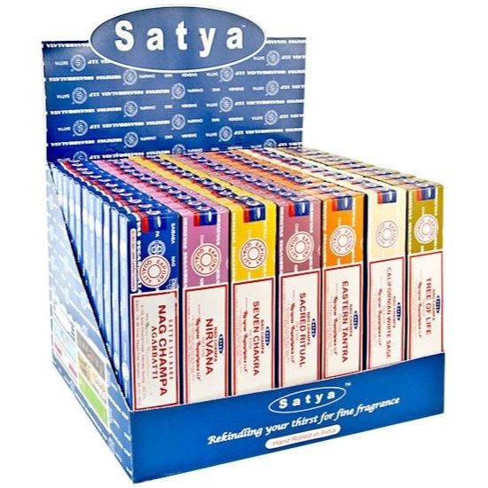 Satya Value Series Bulk Incense Box | 84 Packets - The Hippie House