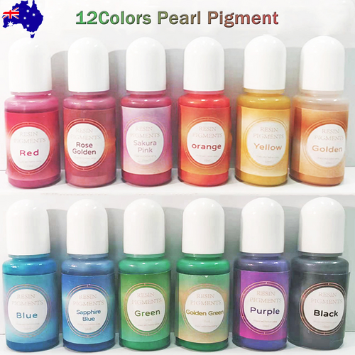 12PCS Resin Liquid Pigment Colorant | Pearl Coloring Dye | Epoxy Resin ...