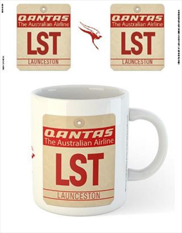 Qantas LST Airport Code Tag | Travel Luggage Identification Label - The ...