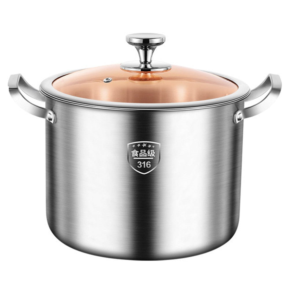 316 Stainless Steel Soup Pot | 28cm, 2.5mm Thick | Healthy Cooking ...