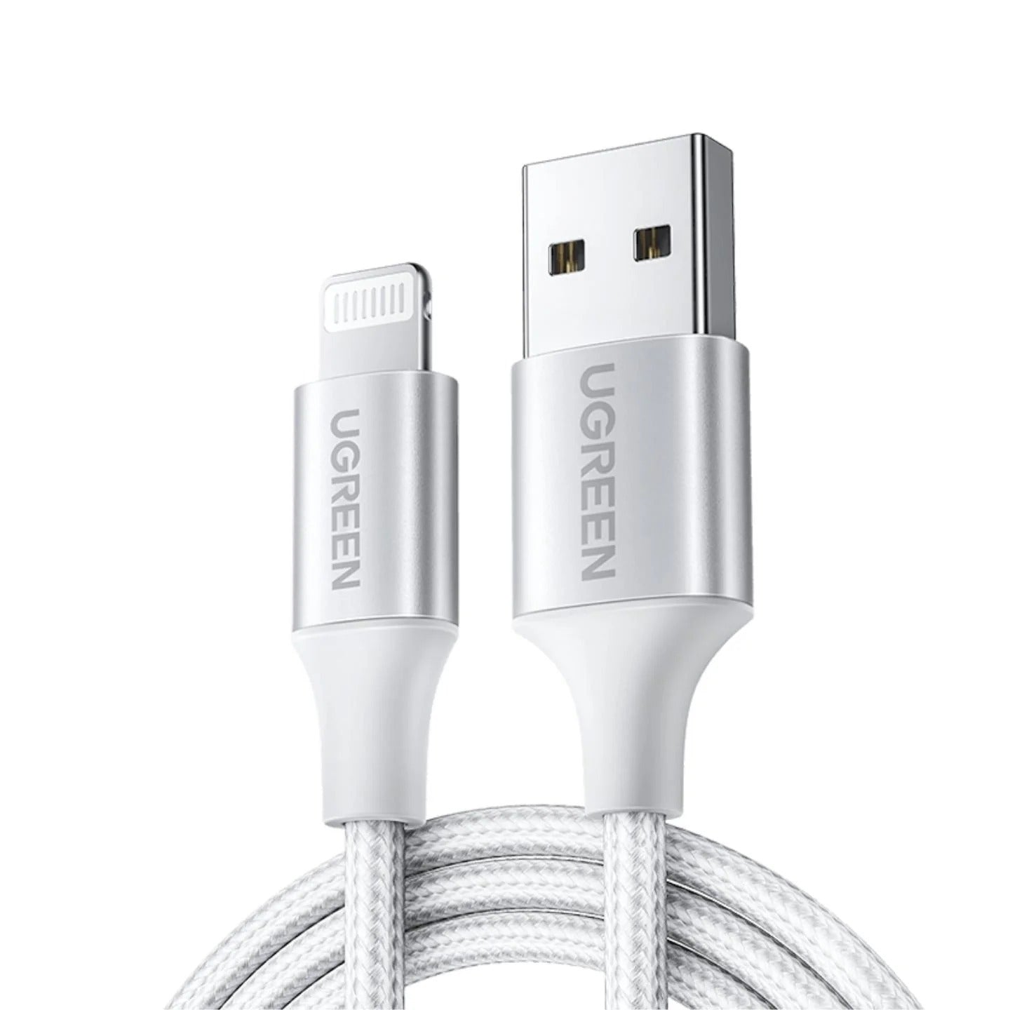60163 USB-A to 8-pin iPhone Charging Cable | 2M | Silver - The Hippie House