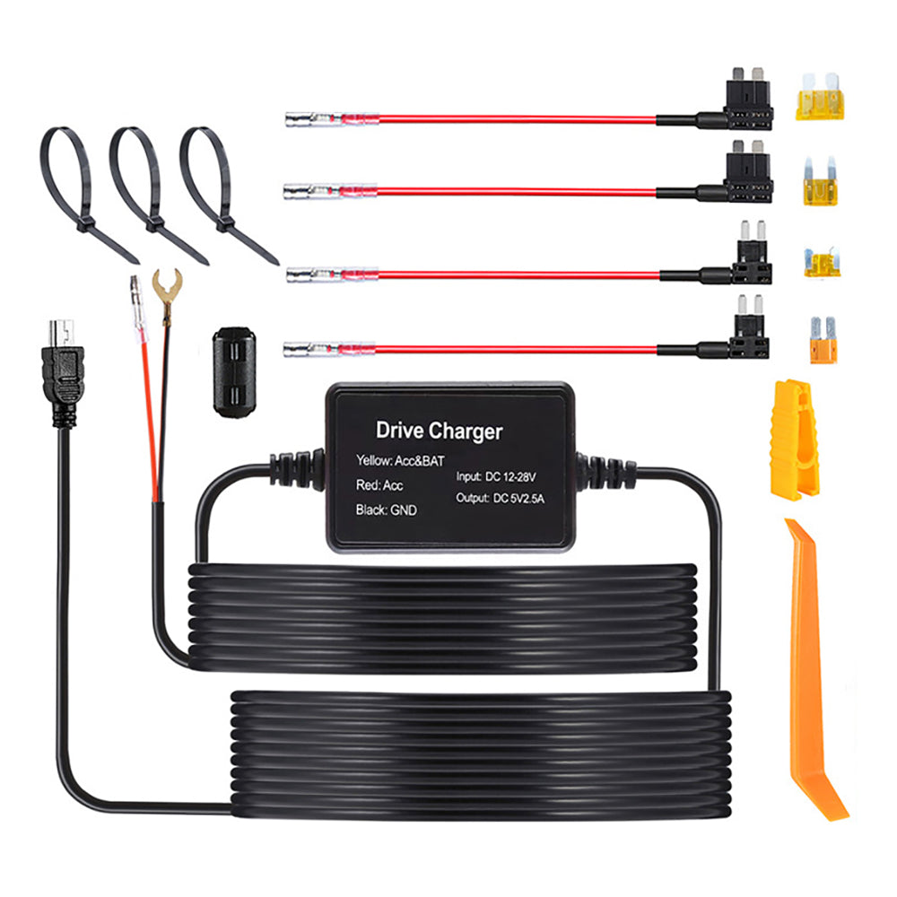 USB/Micro/Type-C Hardwire Kit for DashCam RearView Camera Reversing Re ...