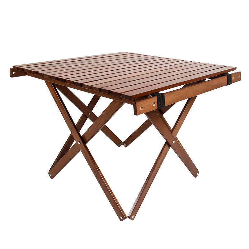 Portable Wooden Folding Table | Compact Outdoor Camping & Picnic Table ...