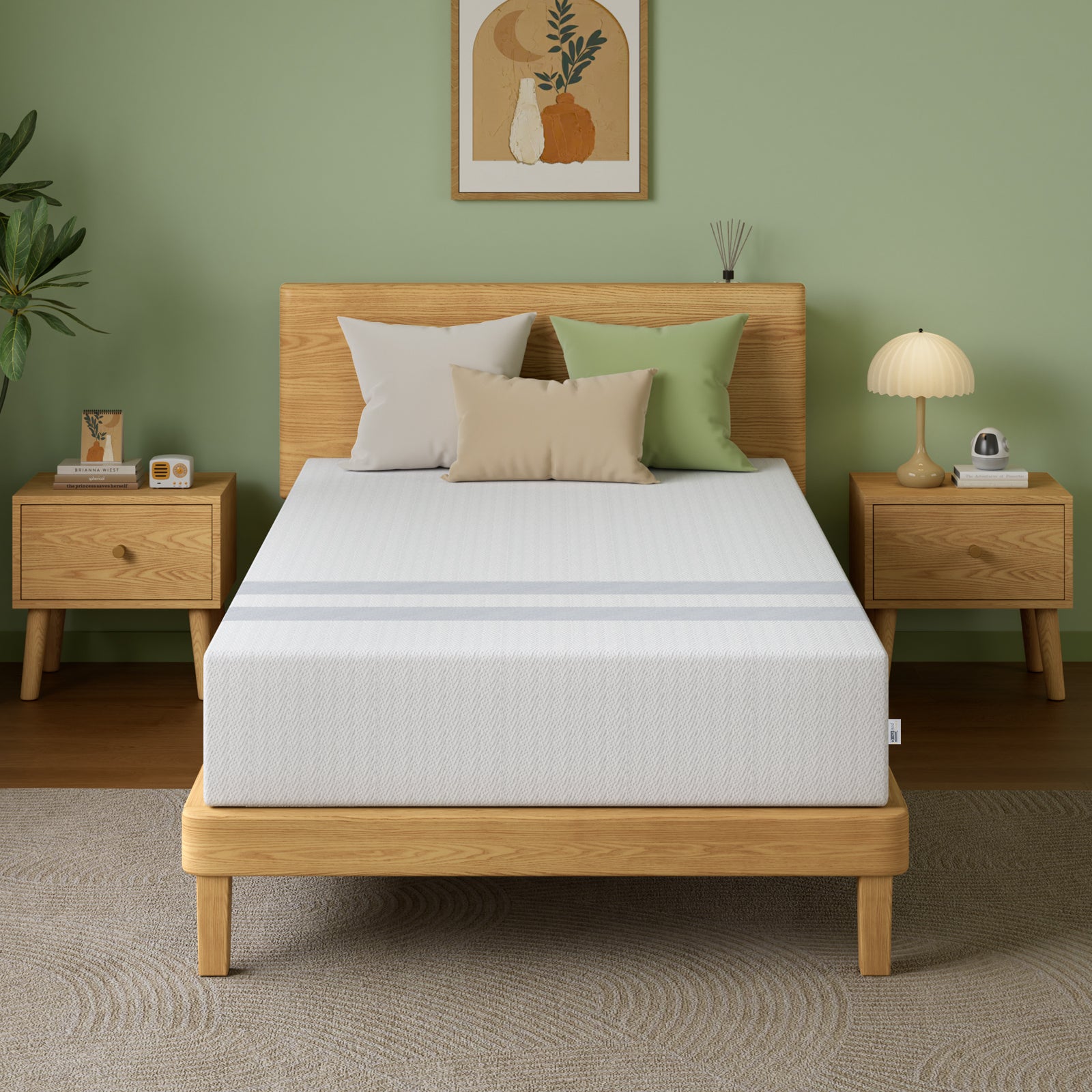 25cm Single Reversible Gel Memory Foam Mattress BedStory Medium & Firm ...