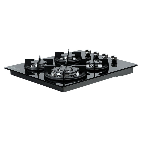Devanti Gas Cooktop 60cm 4 Burner Glass Cook Top Cooker Stove Hob NG L ...