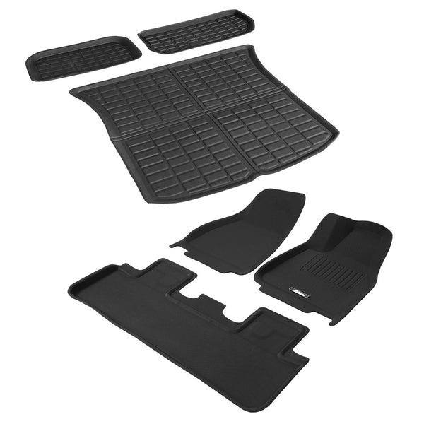 Home / Products / Car Rubber Floor Trunk Toolbox Cargo Mats for Tesla ...